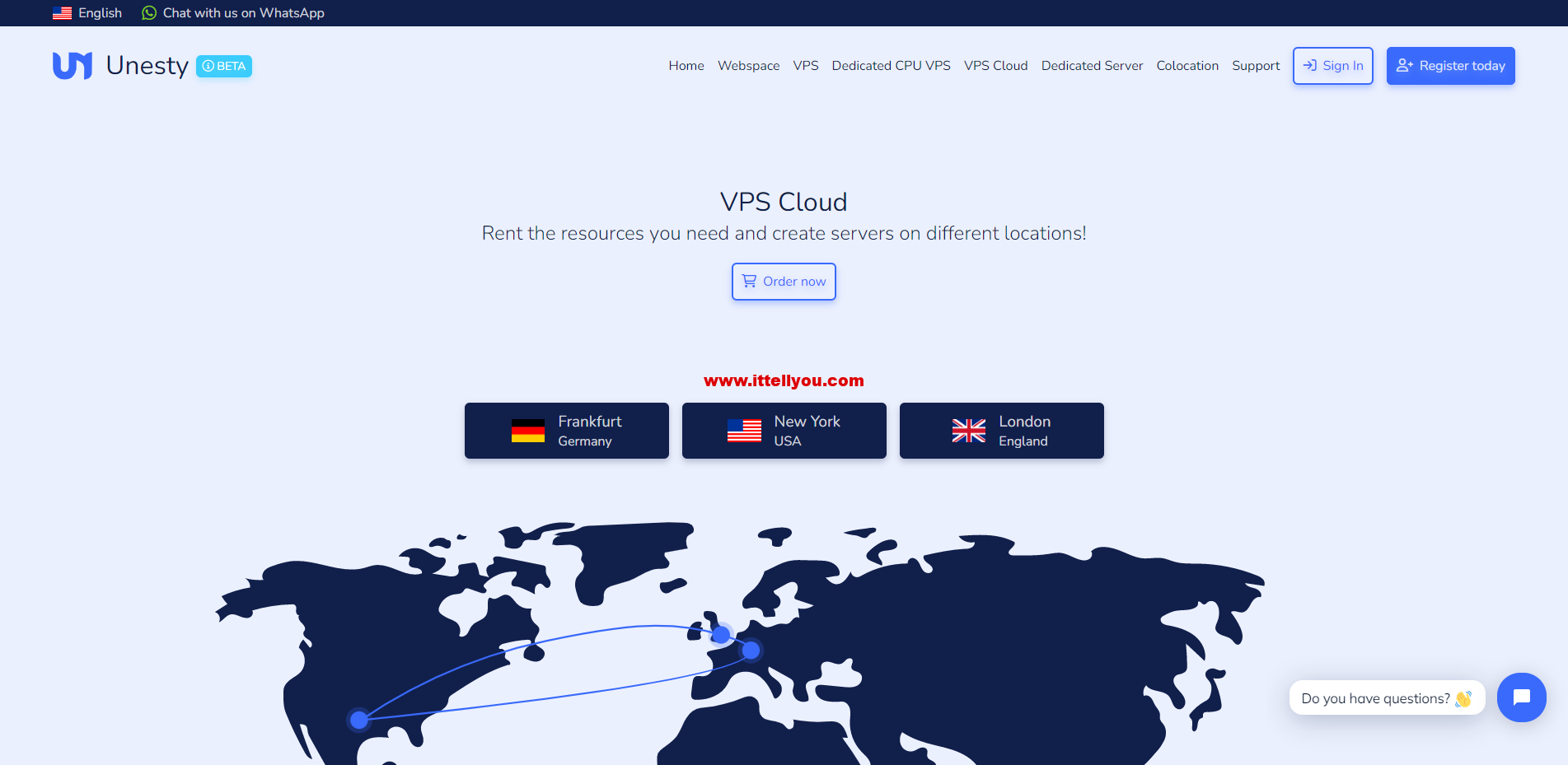 Unesty：美国纽约机房vps，4核/1GB内存/25GB SSD/不限流量/1Gbps端口，€2.24/月起，另可选德国/英国 - 国外主机测评